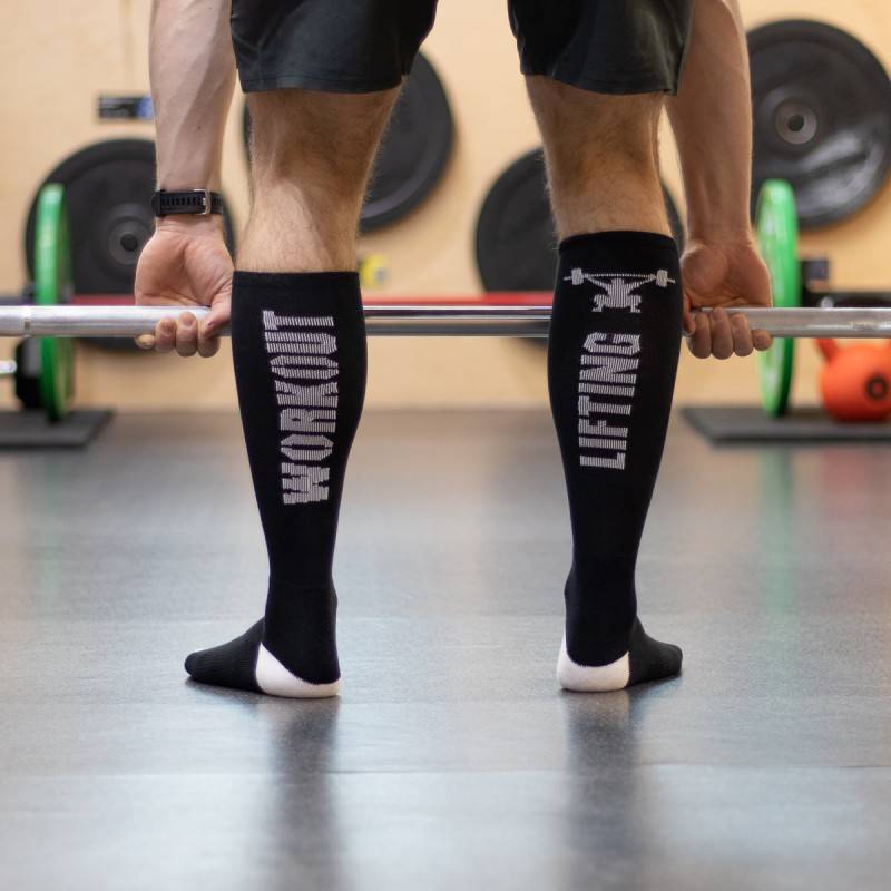 Weightlifting knee socks WORKOUT - WORKOUT.EU