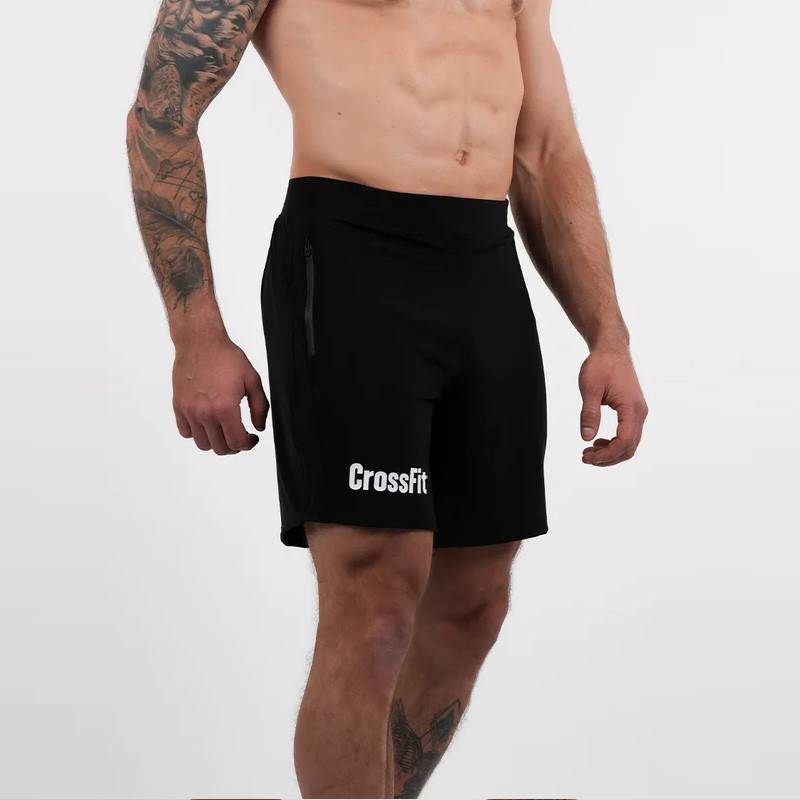 Mens CrossFit Shorts Northern Spirit knight 7 black - WORKOUT.EU