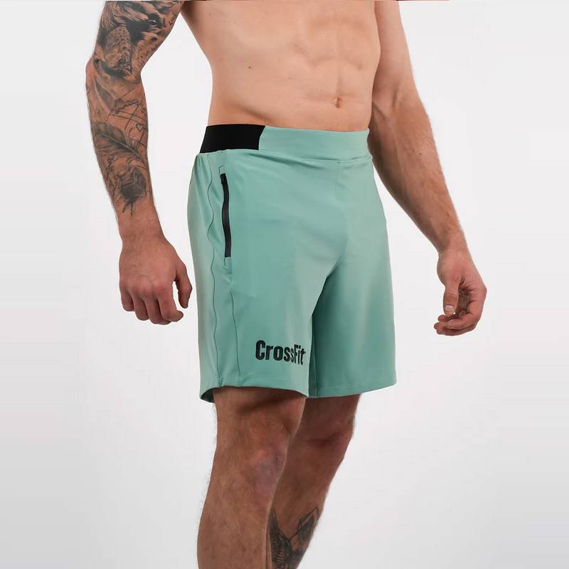 Mens CrossFit Shorts Northern Spirit knight 7 green - WORKOUT.EU