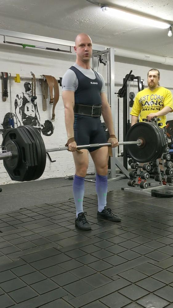 Man Weightlifting dres ELEIKO strong blue - WORKOUT.EU